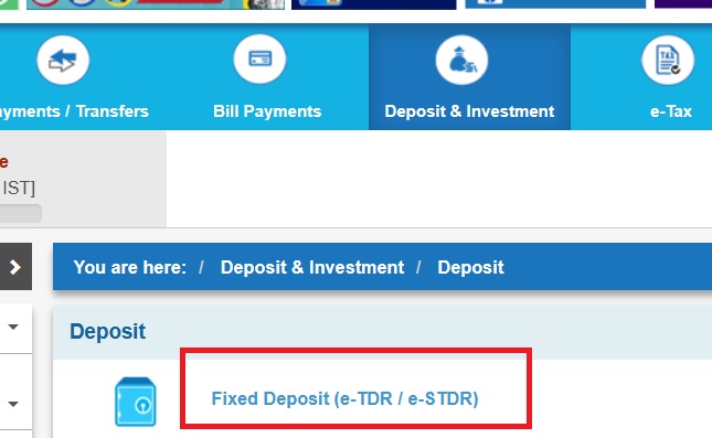 STEPS TO OPEN NEW ETDR SBI